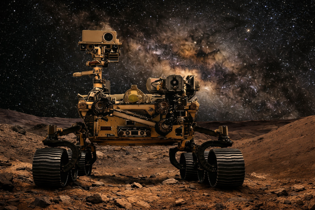 NASA mantém robô ativo na noite de Marte e revela imagem impressionante